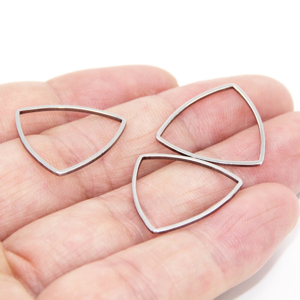 Stainless Steel Triangle Connectors Triangle Ring Links Gold - Etsy