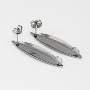 10pcs Stainless Steel Long Ear Post Stud Earrings Findings Horse Eyes ...