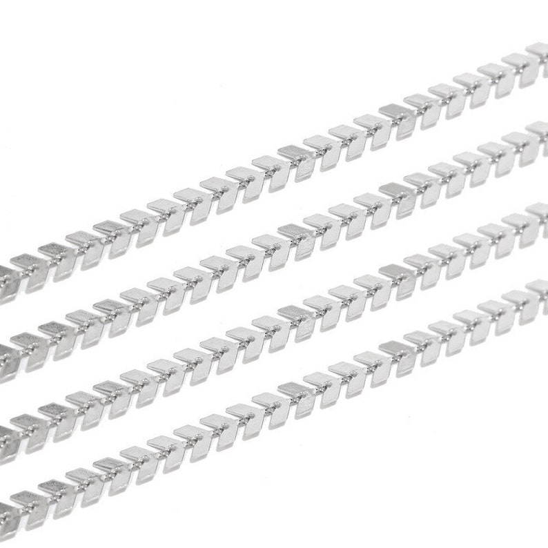 1 Meter 6mm Width Stainless Steel Chevron Link Chain Gold - Etsy Canada