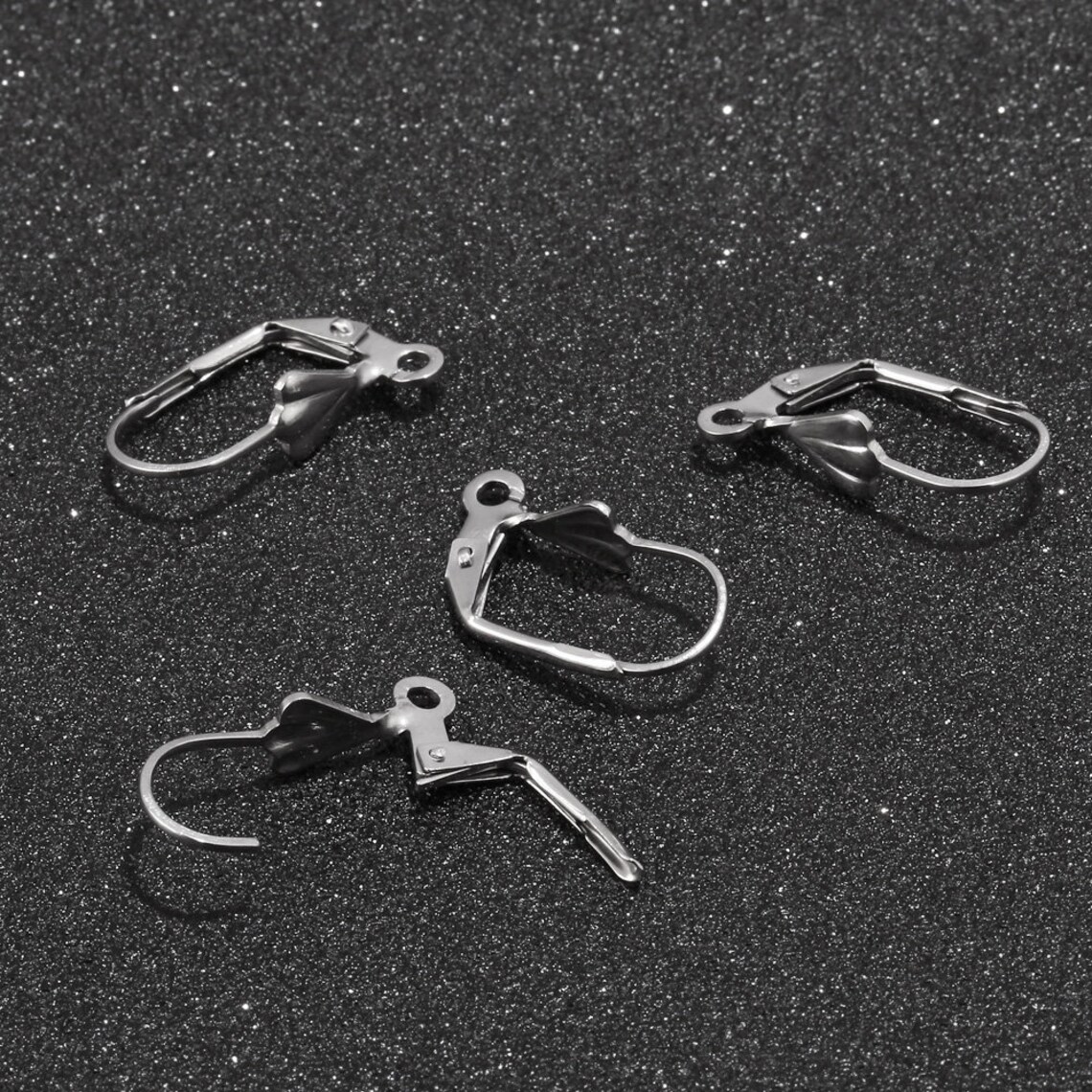 Stainless Steel 18K Gold Plated French Lever Back Earrings - Etsy