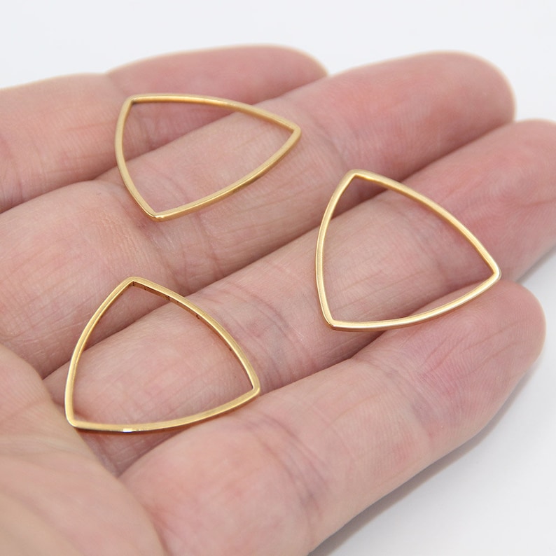 Stainless Steel Triangle Connectors Triangle Ring Links Gold - Etsy