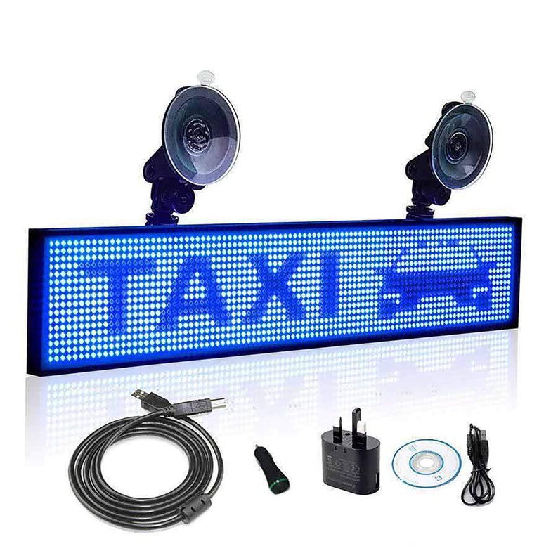 Leadleds 12V Car Advertising Led Sign Wifi Programmable Scrolling ...