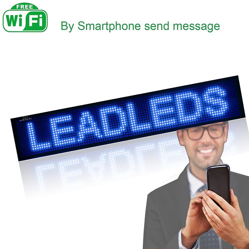 Leadleds Scrolling Led Sign Electronic Message Board - Etsy