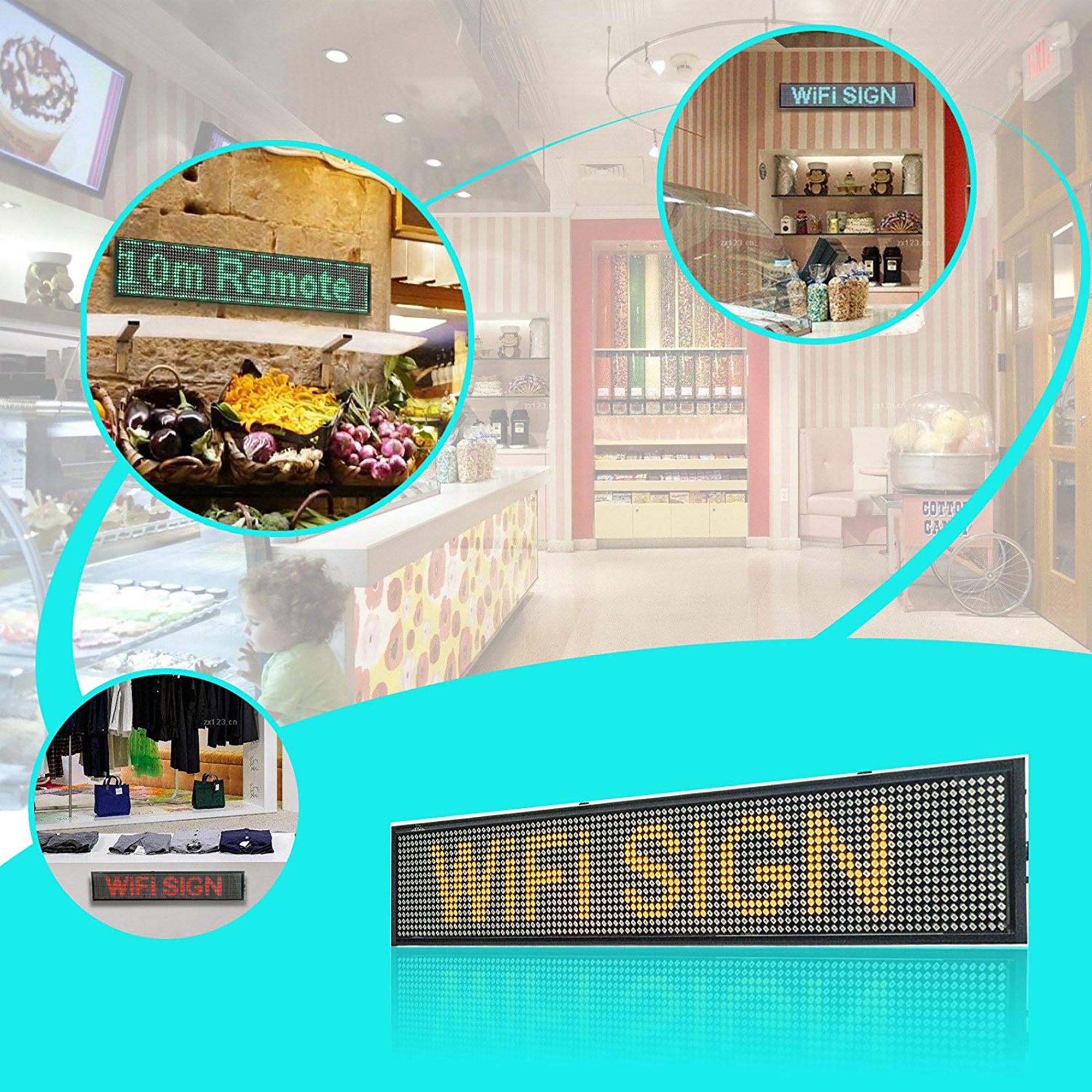 Leadleds Scrolling Led Sign Electronic Message Board - Etsy