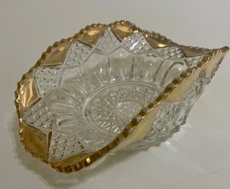 Duncan Miller Ladders and Diamonds Gold Trim Bon Bon Dish 1903-1904 - Etsy
