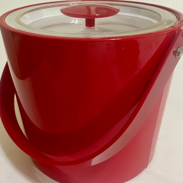 Red Ice Bucket - Etsy