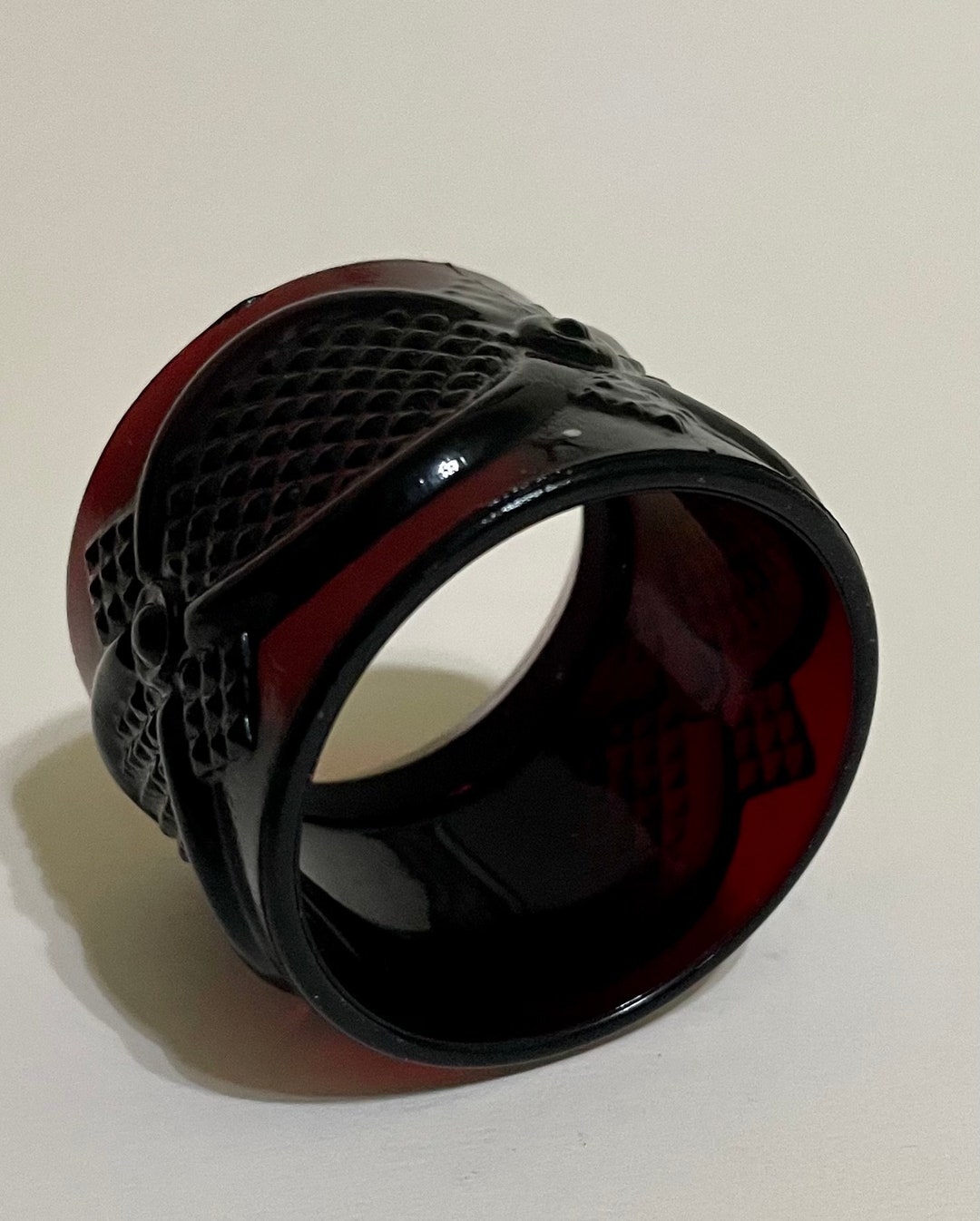 Avon Cape Cod Collection Ruby Red Napkin Ring - Etsy
