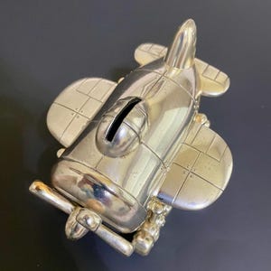 Reed and Barton Airplane Zoom Zoom Piggy Bank - Etsy