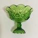 L.E. Smith Moon and Stars Green Compote 6 5/8"h X 8"w - Etsy