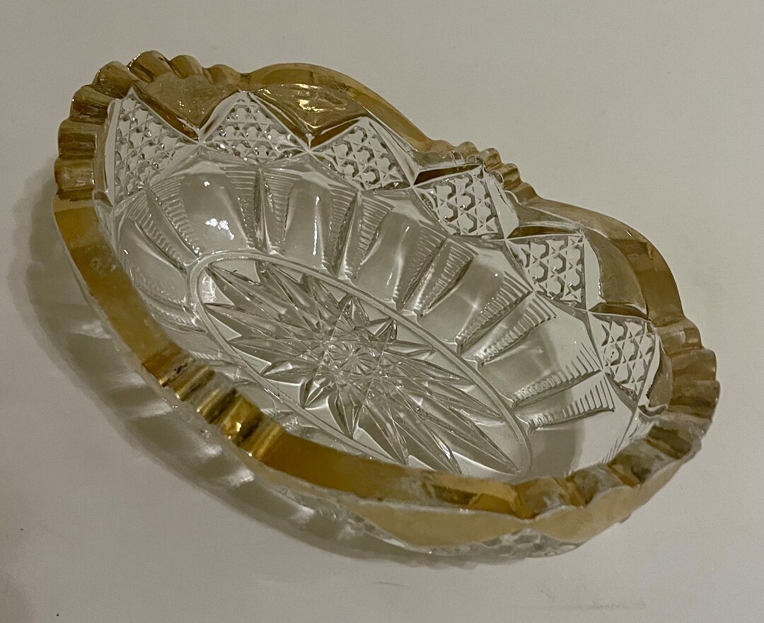 Duncan and Miller Ladders and Diamonds Gold Trim Oval Bowl 1903-1904 6 ...