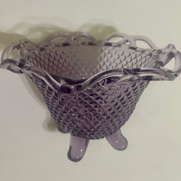 Purple Glass Candy Dish - Etsy