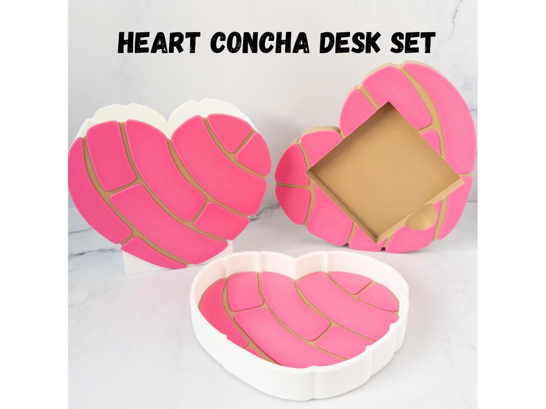 Heart Concha Bundle Valentine Office Decor Love Themed Desk Set - Etsy