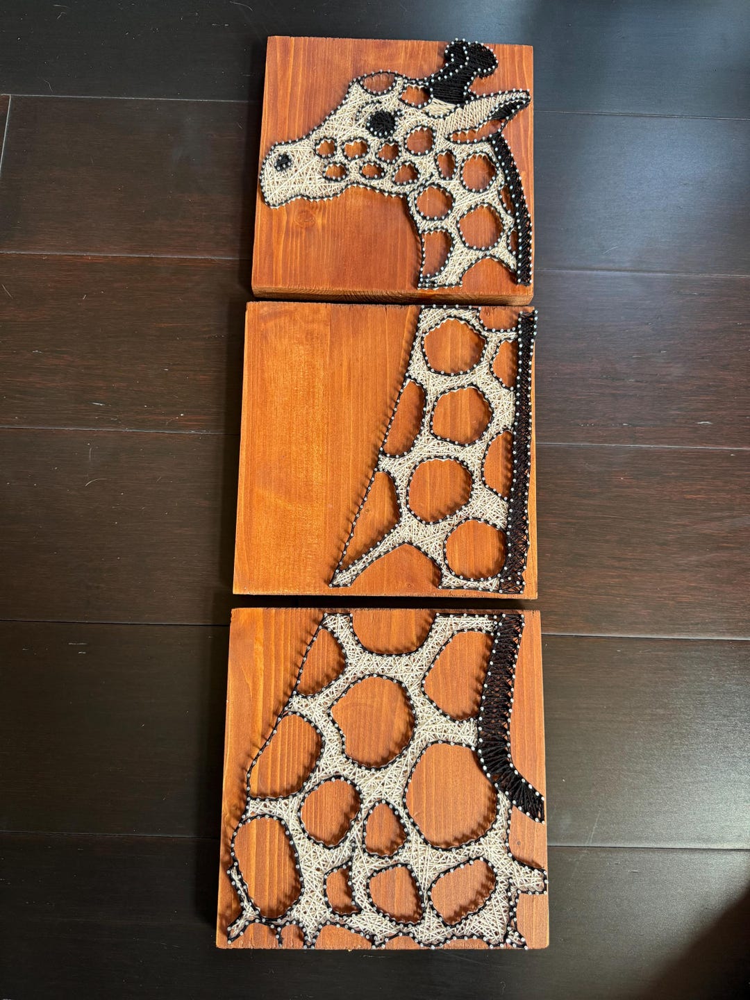 Giraffe String Art | String Art | Nails & Wood | String Design | Wall ...