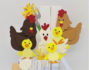 Chicken Pop up Card - Etsy