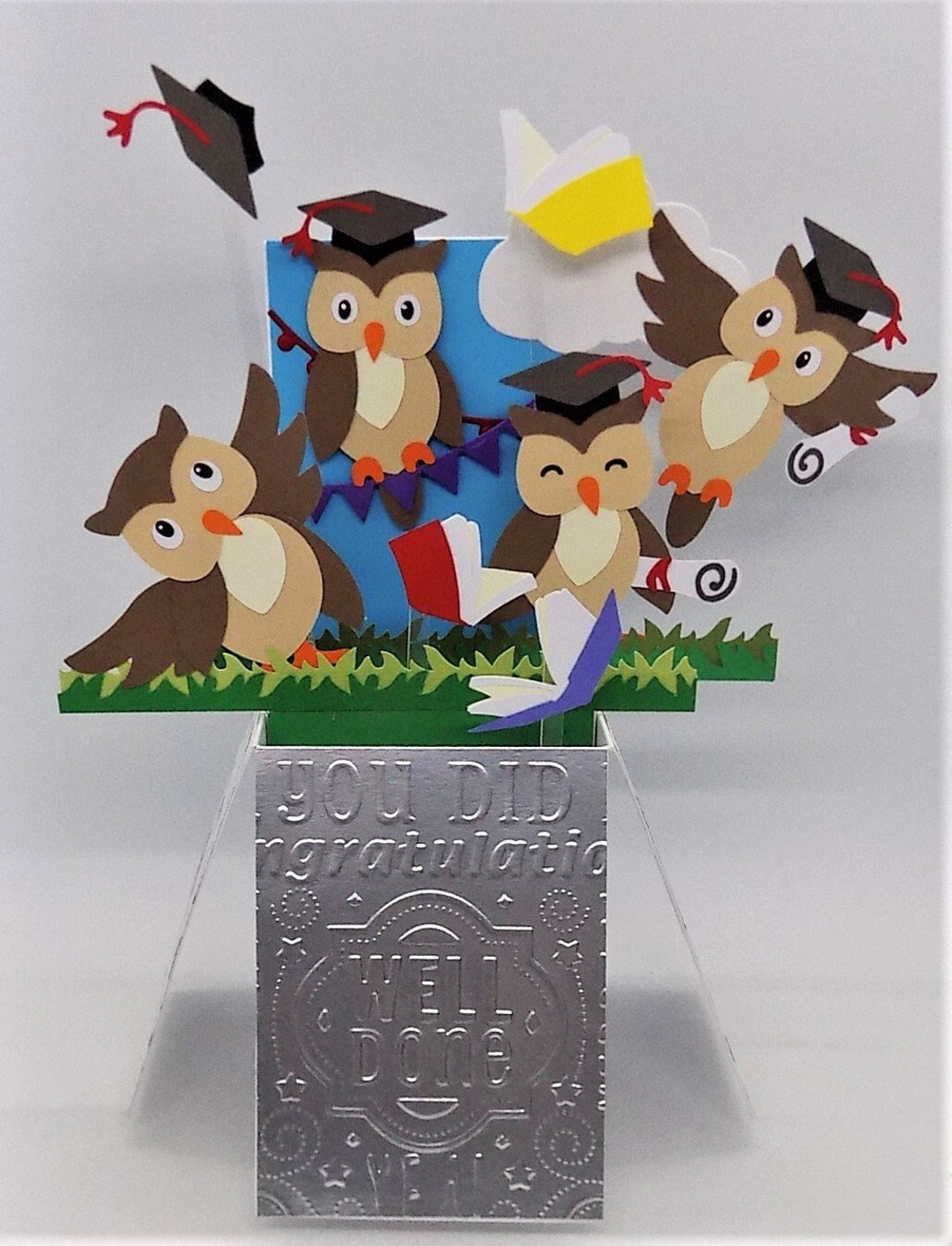 Pop up Card. Graduation, Well Done, Congratulations, Exam Pass ...