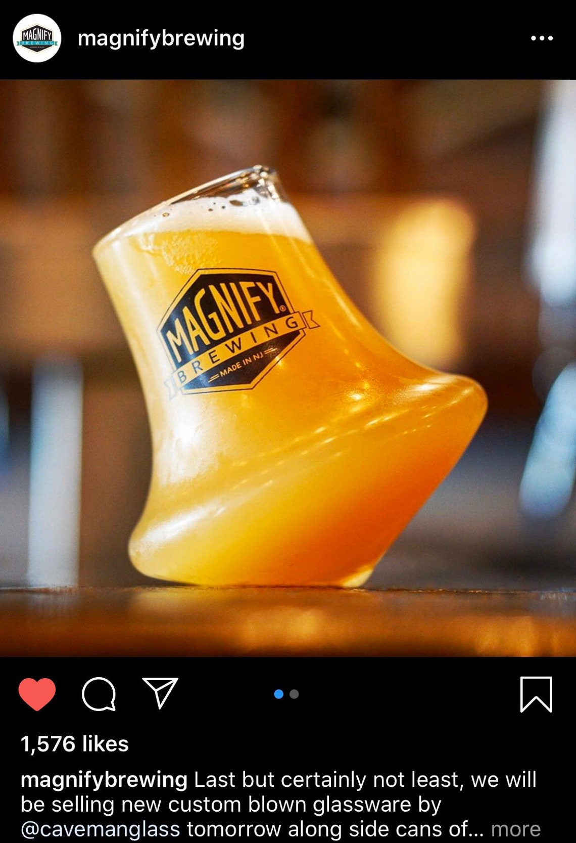 Handmade Tilted Beer Glass - Etsy