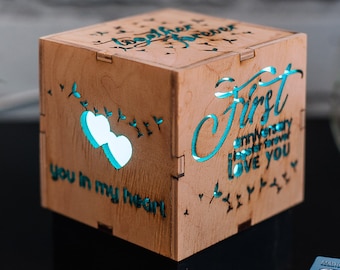 Wooden light box | Etsy