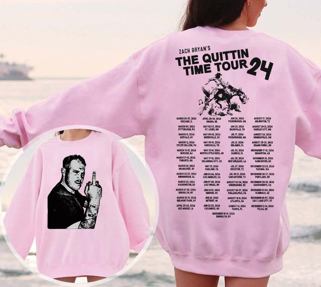 Vintage Zach Bryan the Quittin Time Tour 2024 Png, Zach Bryan the ...
