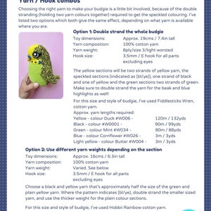 DIGITAL Crochet PATTERN Pdf / Crochet Budgie / Amigurumi Bird ...