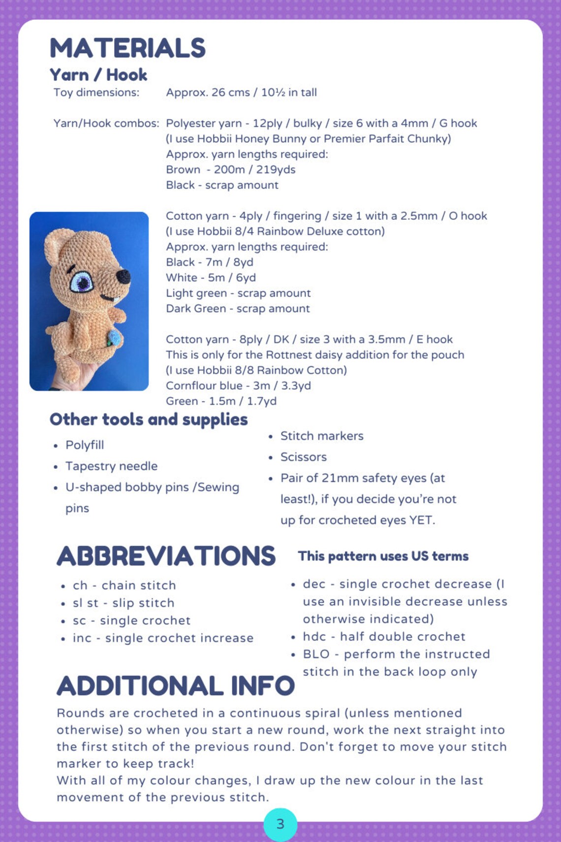 DIGITAL Crochet PATTERN Pdf / Crochet Quokka / Amigurumi / Australian ...