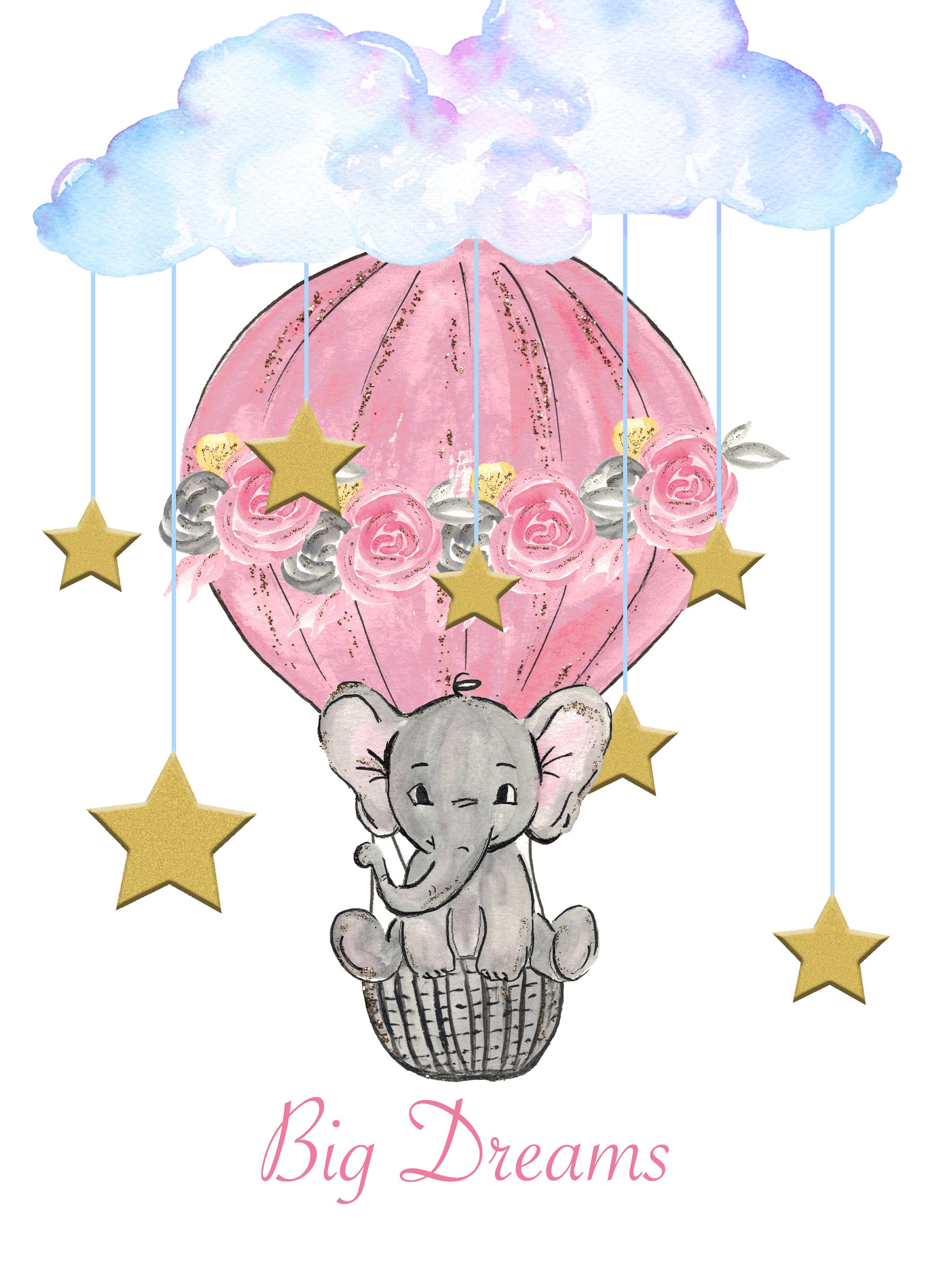 Watercolor, Baby Room Decor, Printable, Children Gift, Nursery Wall Art ...