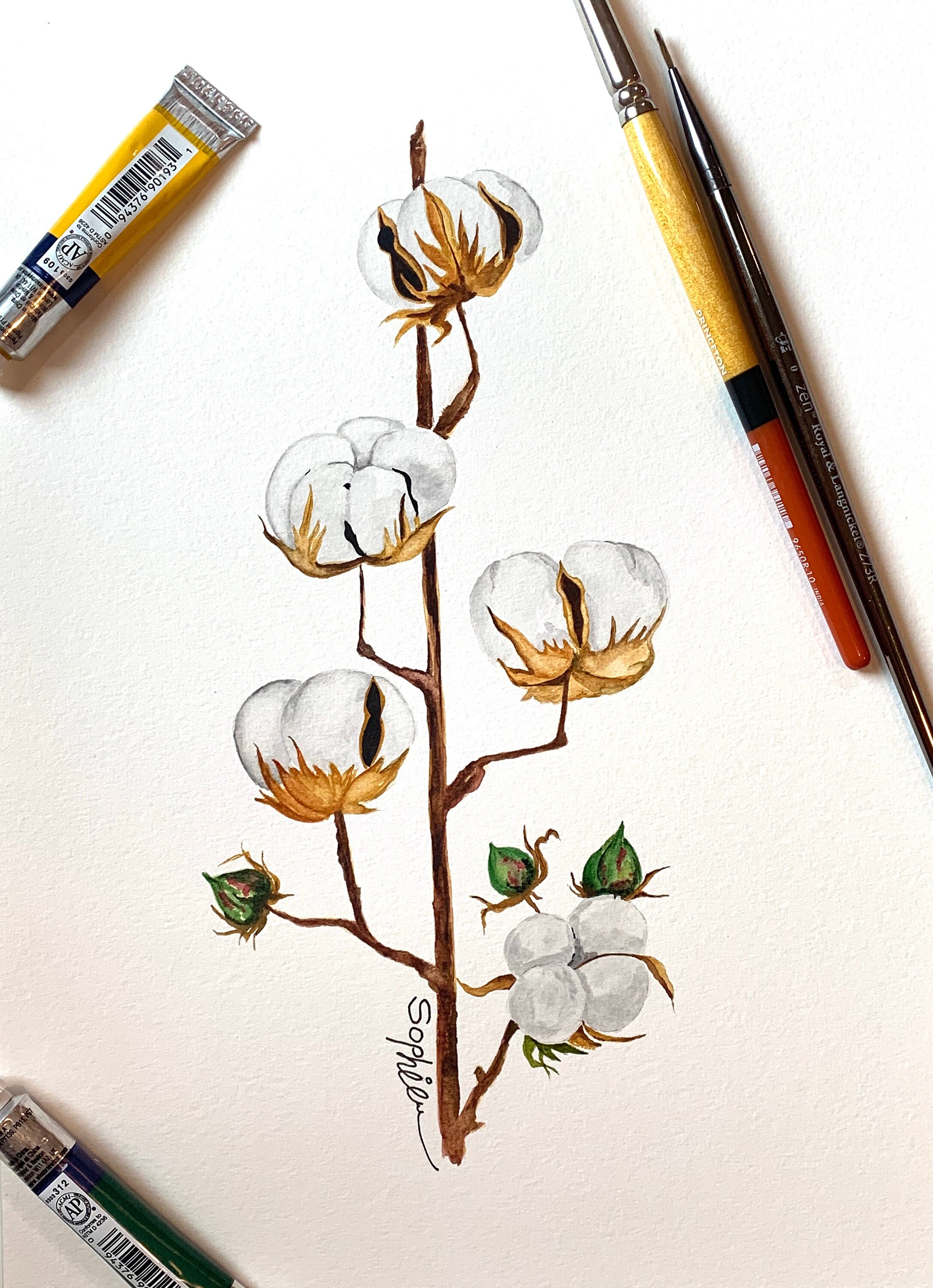 Watercolor Painting Visual Artwork Wall Decor Illustration - Etsy