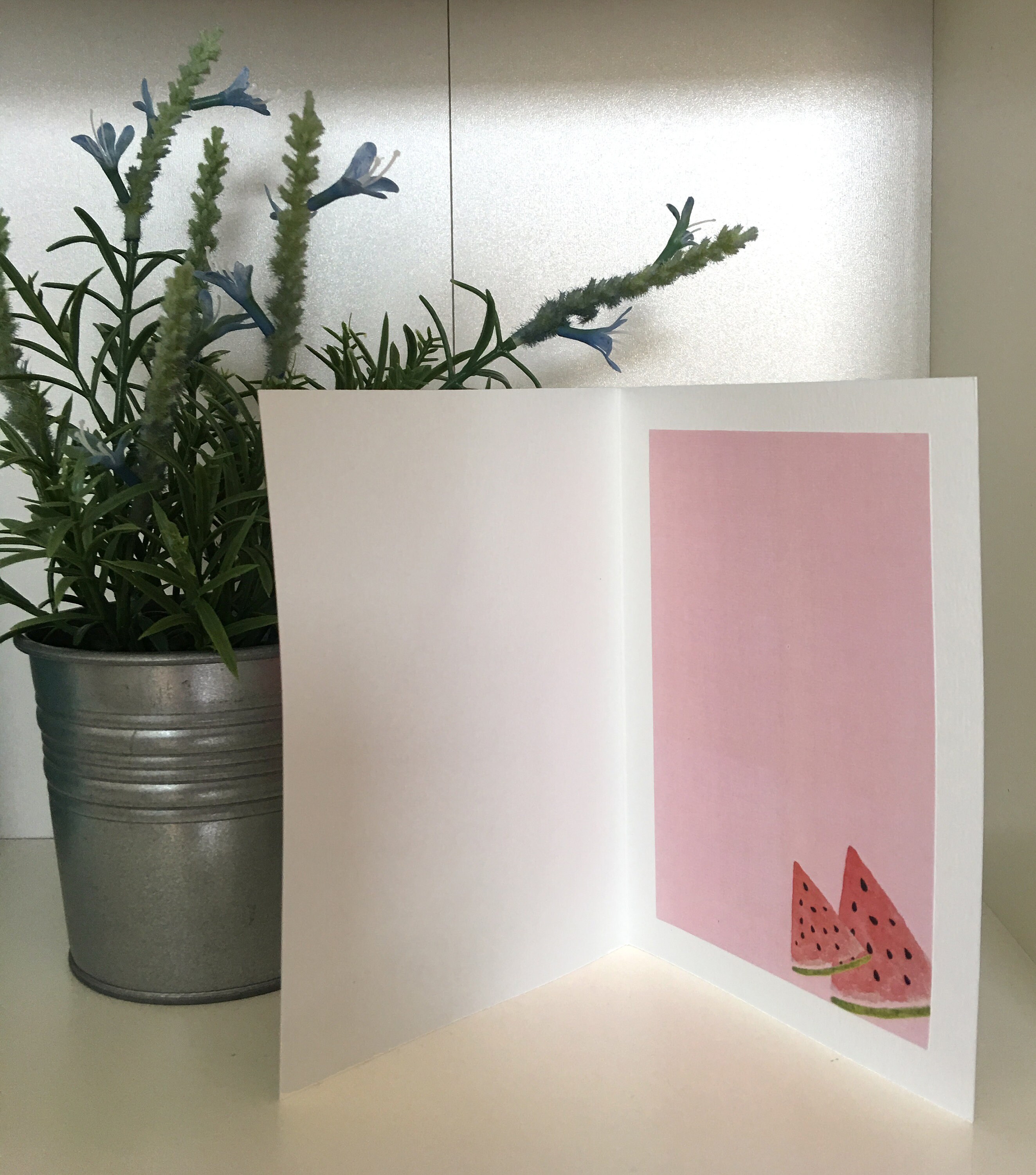 Greeting Cardwatermelon Watercolor Original Artwork - Etsy