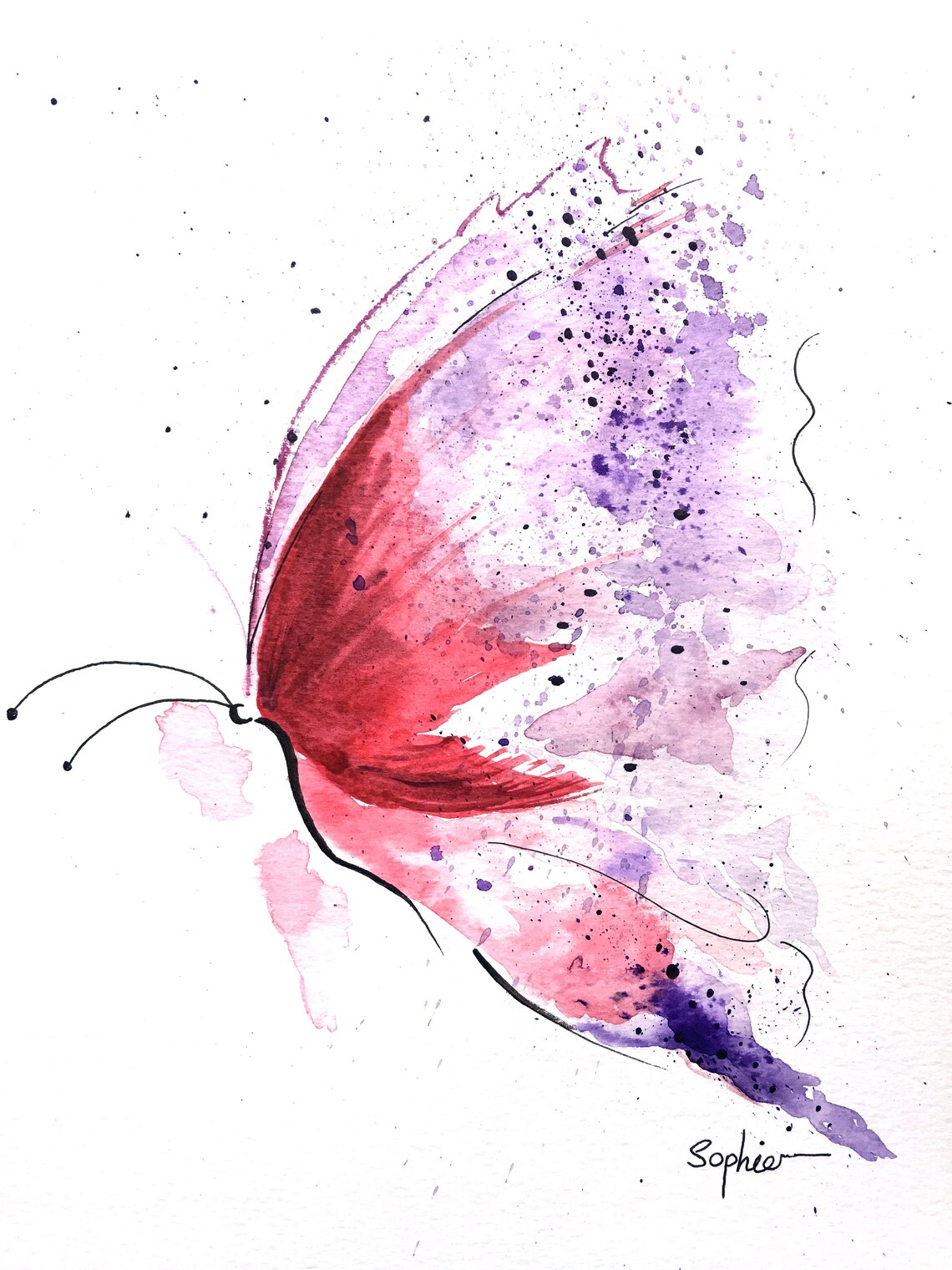 Watercolor Painting, Original Artwork, Illustration, Fine Art, Handmade ...