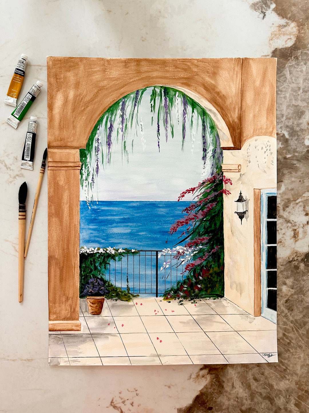 Watercolor Painting, Visual Artwork, Illustration, Fine Art, Handmade ...