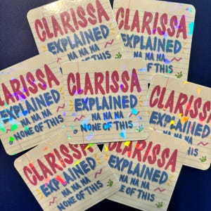 Clarissa Explained None of This Sticker - Millennial Pain - 80s 90s Kid ...