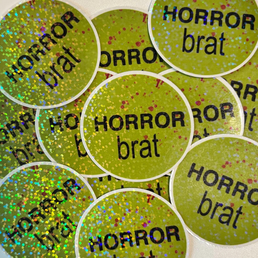 VHS HORROR BRAT Retro Movie Green Sticker * Nostalgia * 80s Kid ...