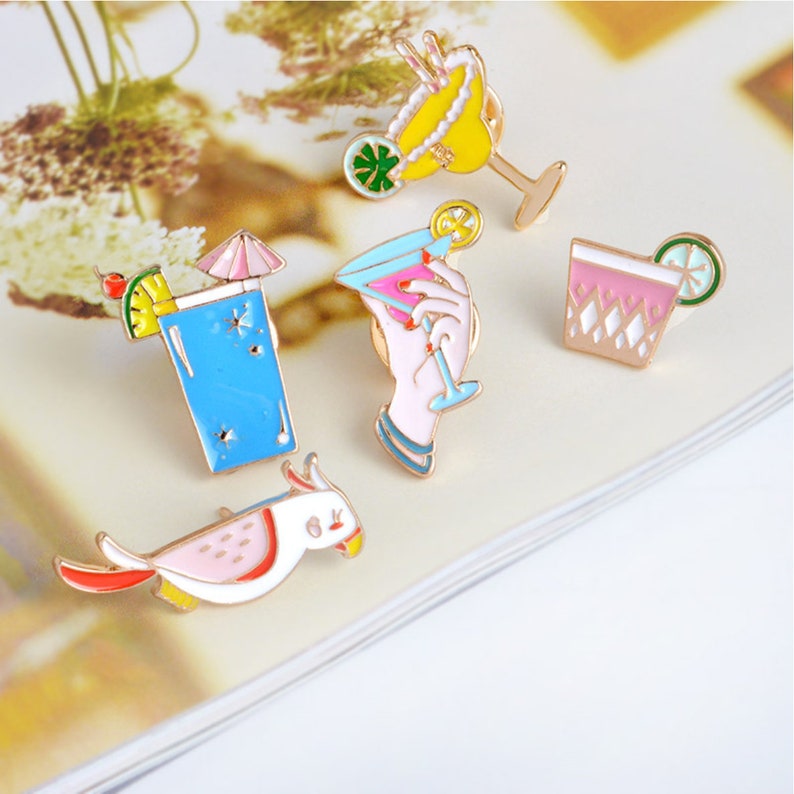 Party Pin Collection Martini Cocktail Pin Bar Pin Party - Etsy