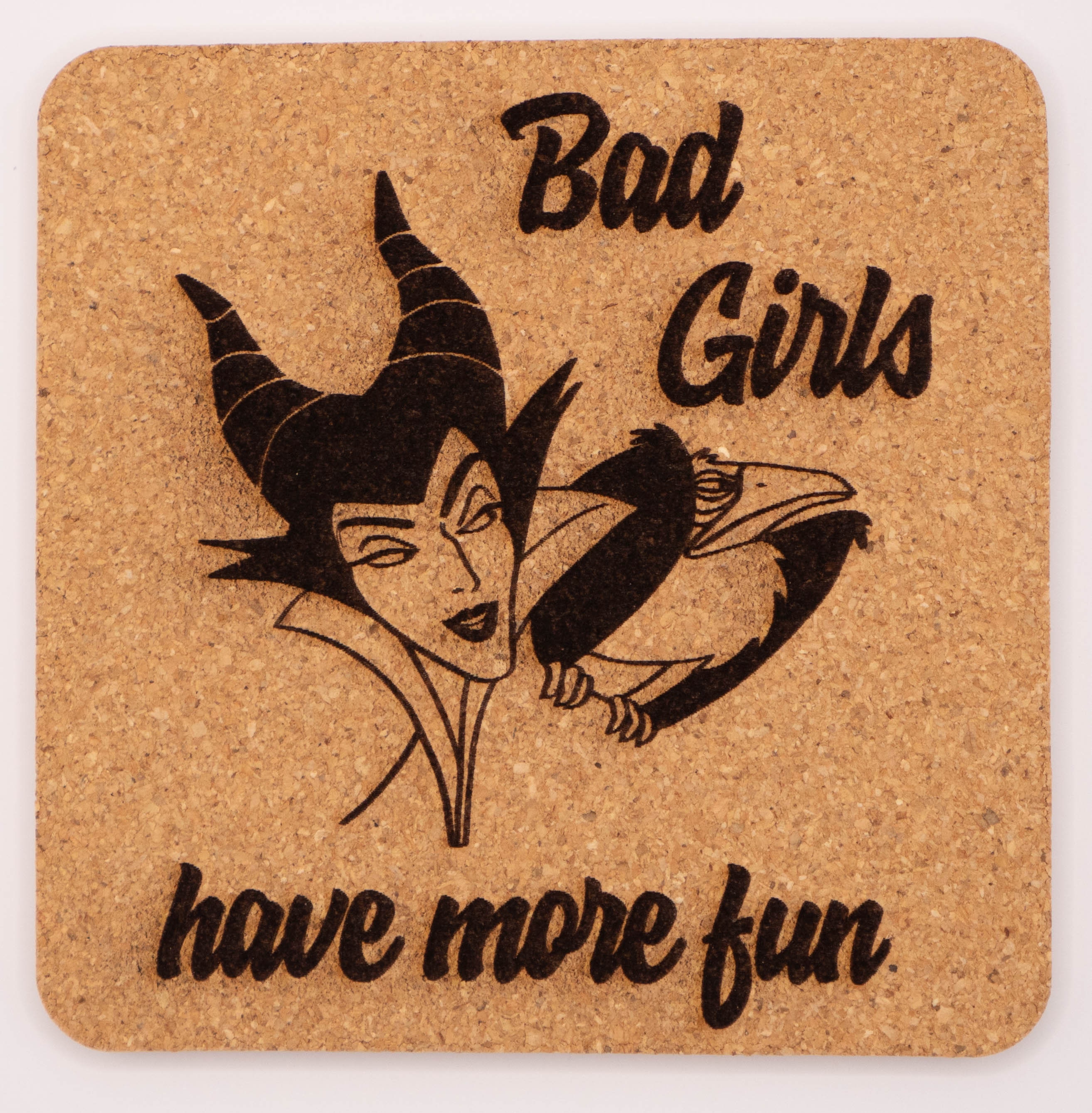 Disney Villains Inspired Cork Coasters maleficent, Ursula, Cruella De ...