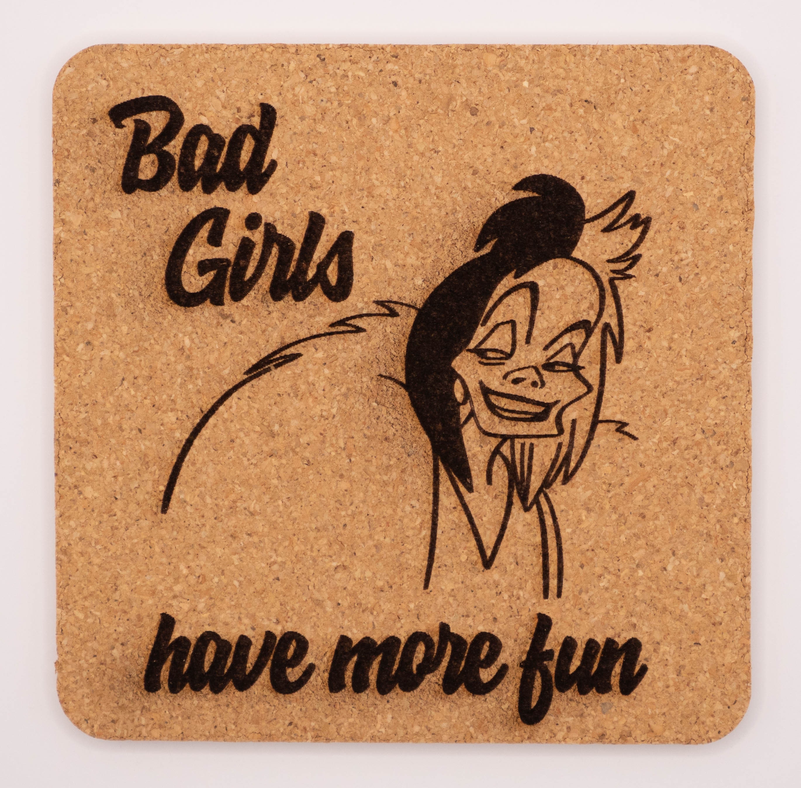 Disney Villains Inspired Cork Coasters maleficent, Ursula, Cruella De ...