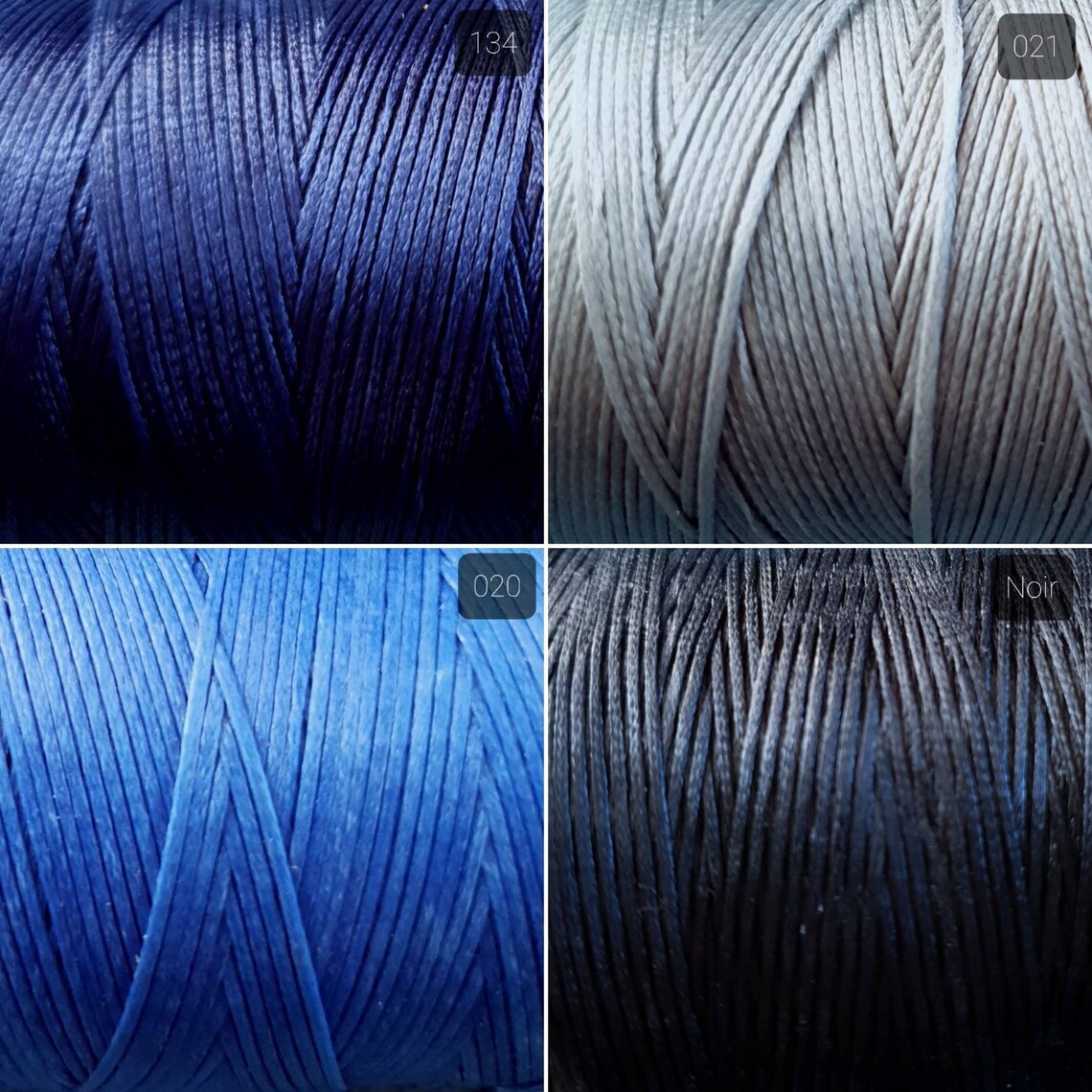 Hilo plano encerado 08 mm x 03 mm hilo de poliéster de | Etsy