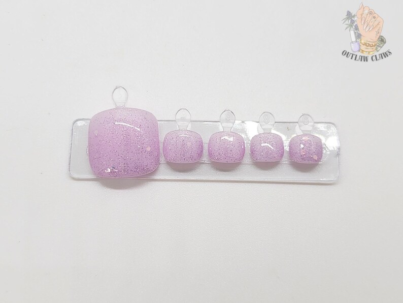 Sailor Pink - Glitter Gel One Color Simple Pedicure Kit - Press on ...