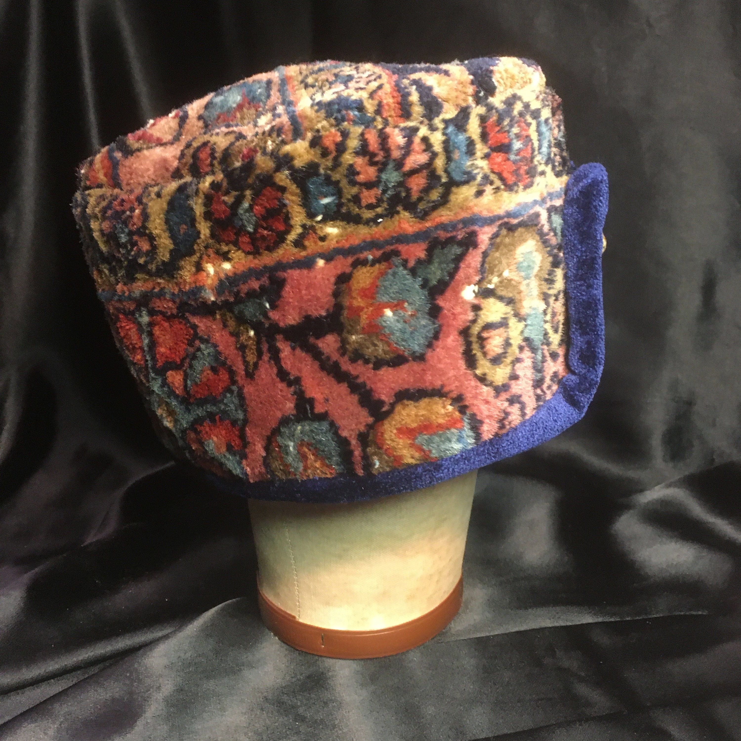 Oriental Rug Hat From an Early 20th C. Sarouk - SMALLISH-MEDIUM - Etsy