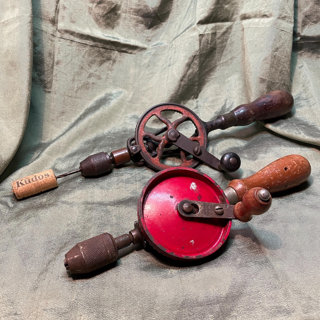 Two Antique Hand Drills - Early 20th C. - Etsy