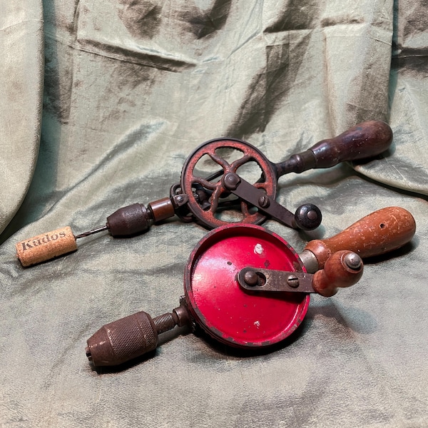 Antique Hand Crank Drills - Etsy