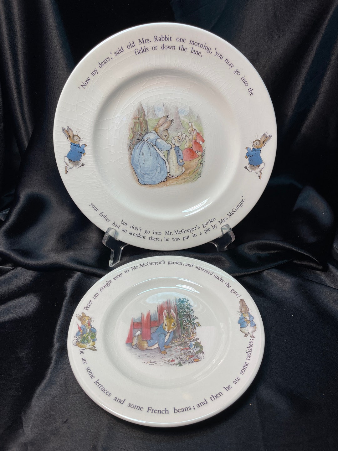 Peter Rabbit Plates - From Beatrix Potter Designs - (C) Frederick Warne ...