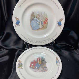 Peter Rabbit Plates - From Beatrix Potter Designs - (C) Frederick Warne ...