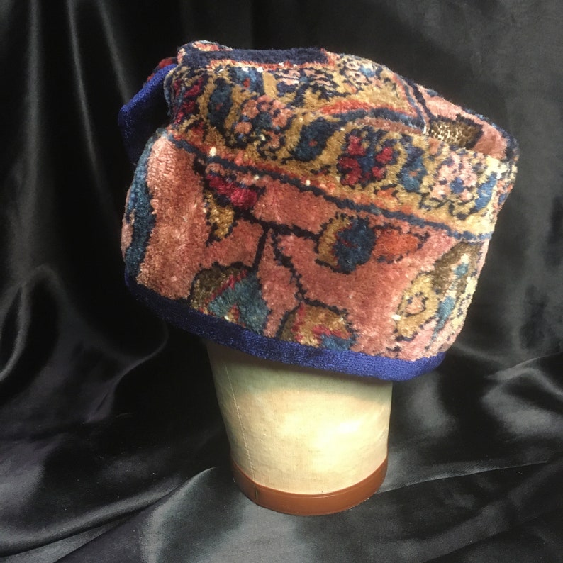 Oriental Rug Hat From an Early 20th C. Sarouk - Etsy