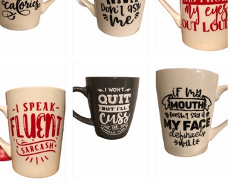Sarcastic Mugs | Etsy