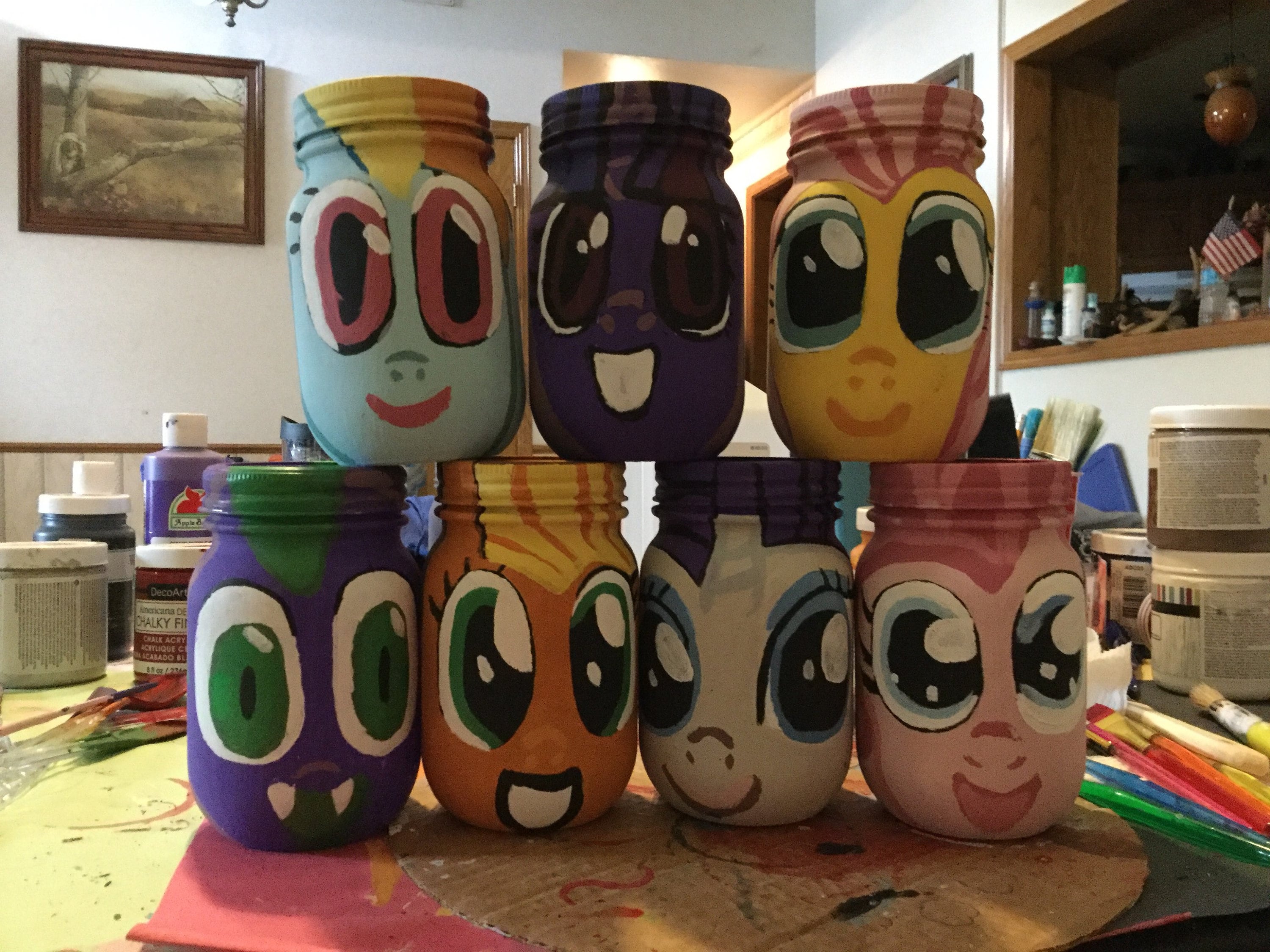 My Little Pony Hand Painted Mason Jars - Etsy