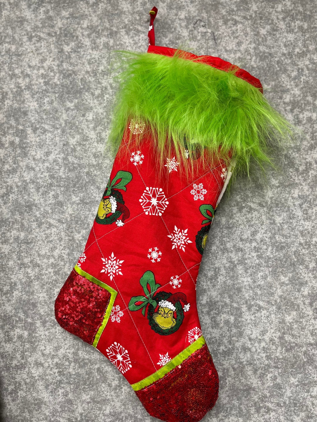 Gorgeously Ugly Grinch Christmas Stocking - Etsy