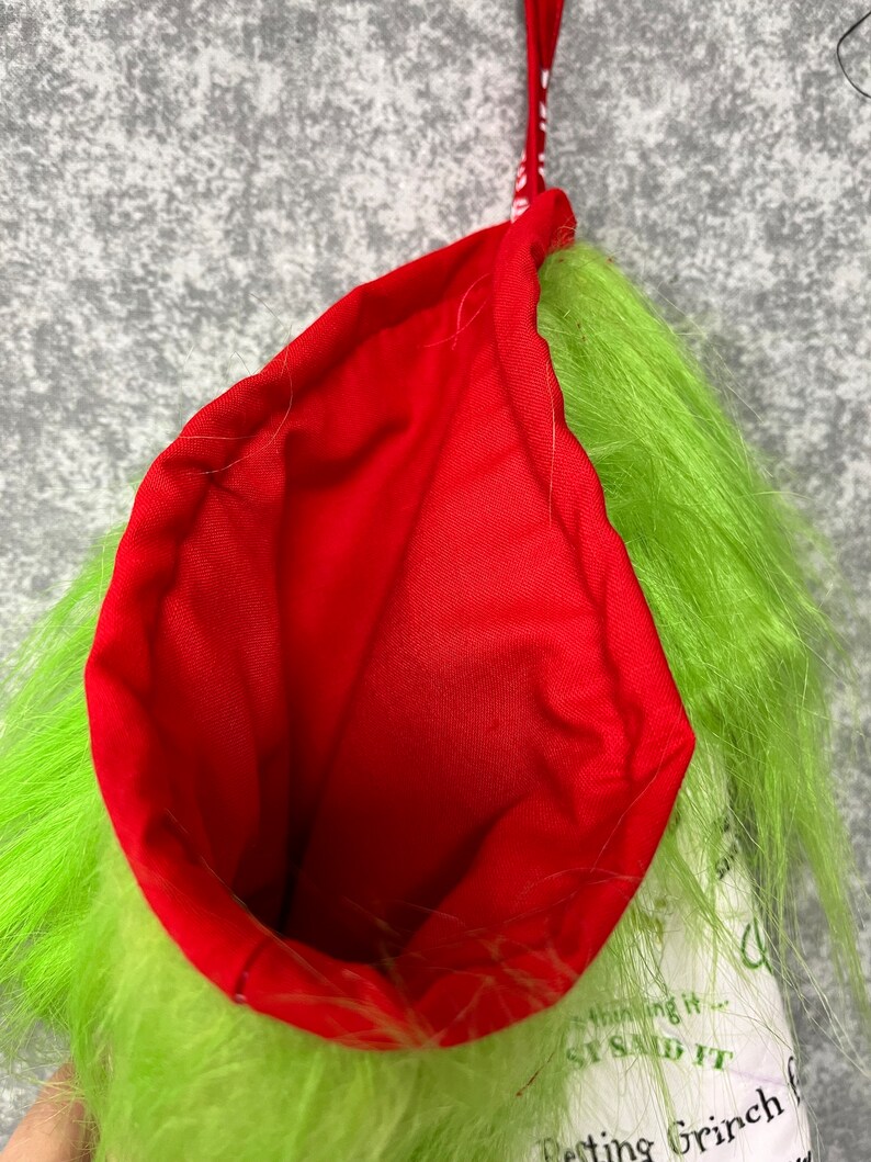 Gorgeously Ugly Grinch Christmas Stocking - Etsy