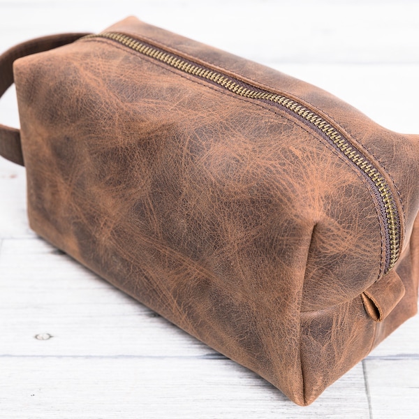 Leather Dopp Kit - Etsy