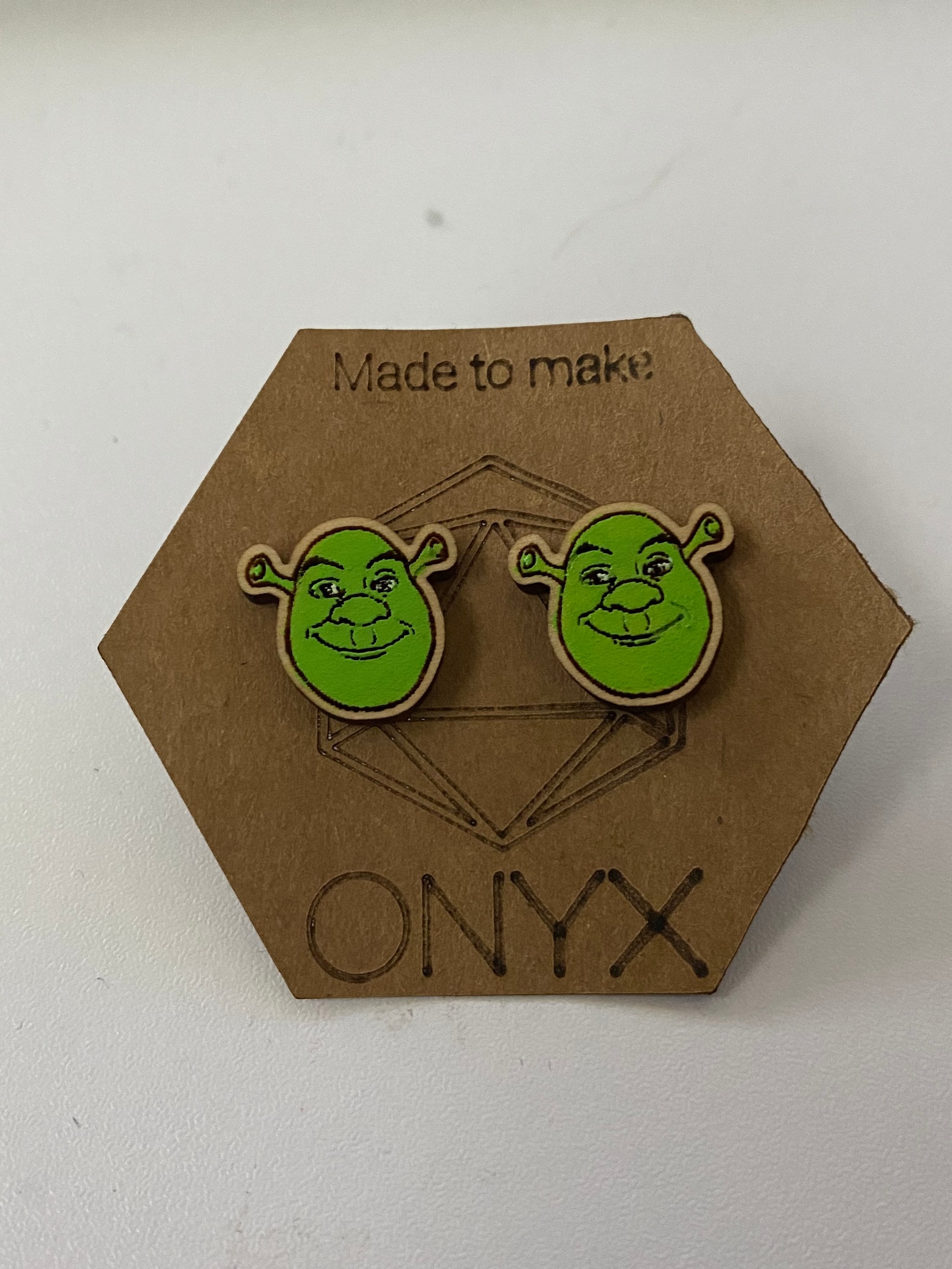 Shrek Inspired Earrings - Etsy