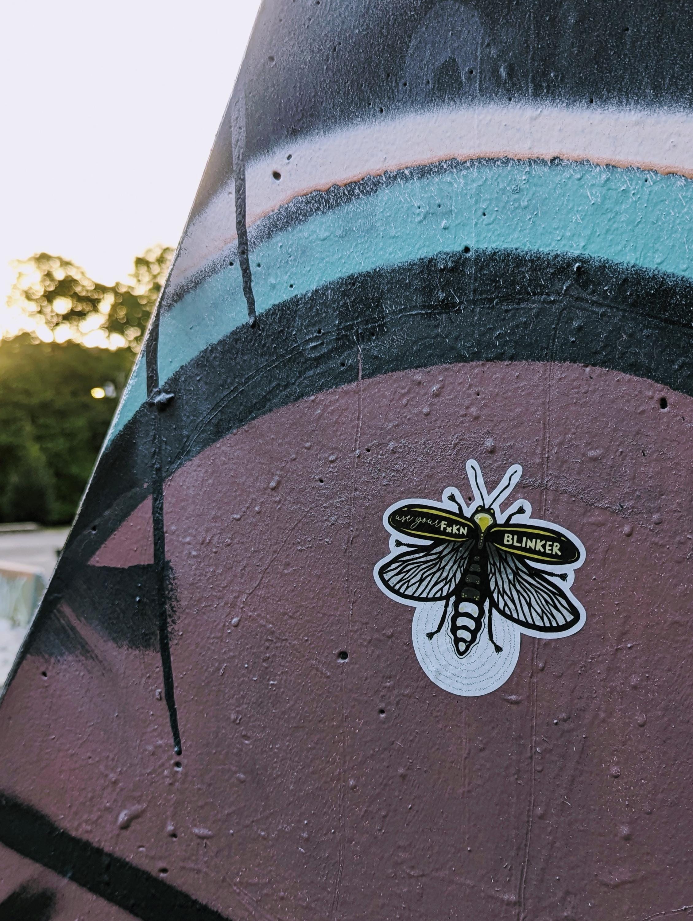 BLINKER BUG | 4"x4" Die Cut Vinyl Sticker. Firefly, Lightning Bug ...