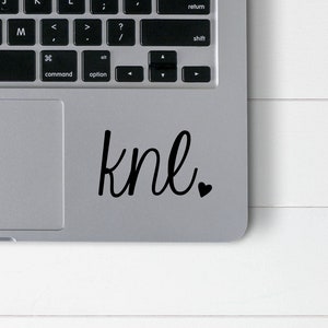 Cursive Monogram Initials Decal Yeti Tumbler Laptop - Etsy